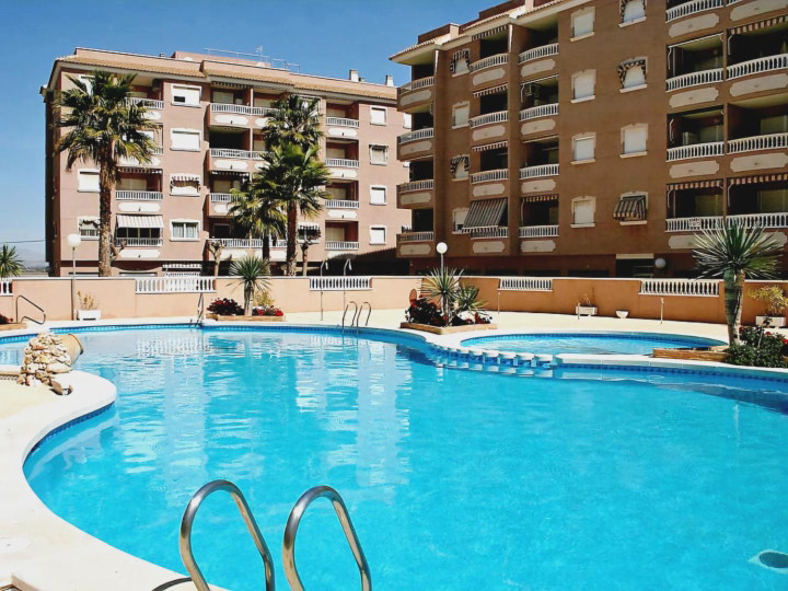 Apartamento Con Terraza, Piscina Y Playa A 400m - Elche