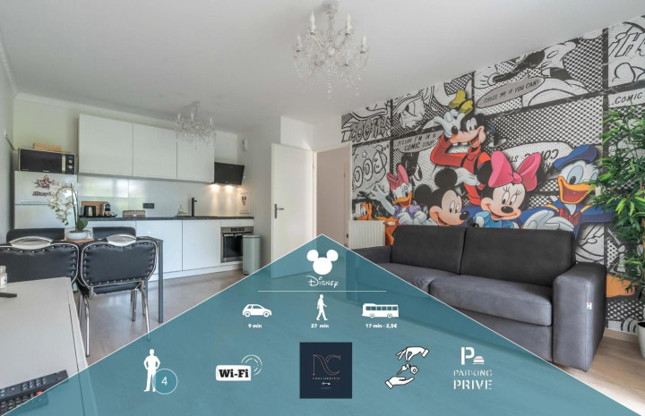 Disneyland-paris 4pers,wifi, Parking - Chessy
