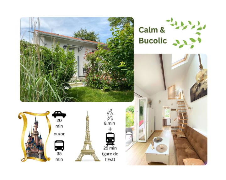 The Little Oak - Tiny House With Bed On Mezzanine & Terrace - From 1 To 4 P Disney, Paris & Cdg - Bussy-Saint-Georges