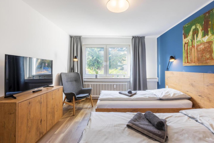 Glück Auf Apartments Am Stadtpark Duisburg - 奧柏侯遜