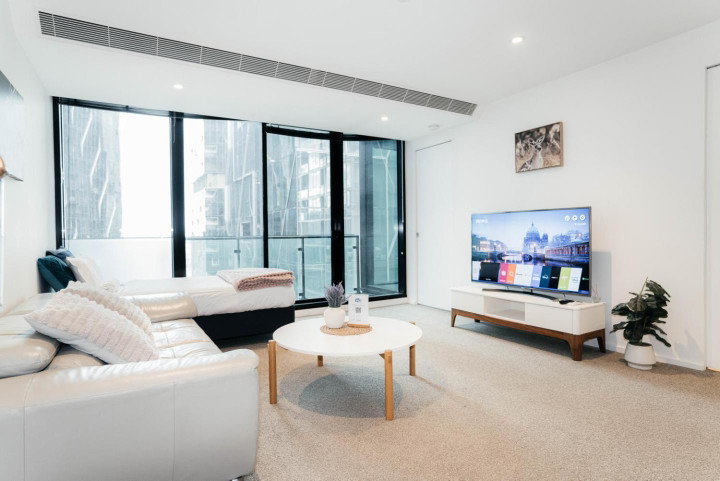 Cbd Comfort 2 Beds 2 Baths Living - St Kilda