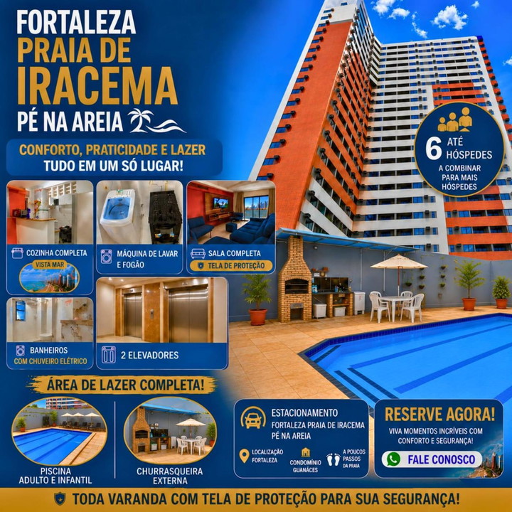 Fortaleza Praia Iracema Apartamento Guanaces Vista Mar - Fortaleza