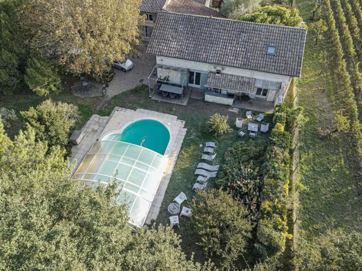 Maison Familiale 15pers Avec Piscine Couverte - Jardin Privé - Saint-Émilion
