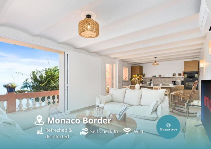 Belle Maison - Vue Sur La Mer - Parking Privé - Cw - Roquebrune-Cap-Martin
