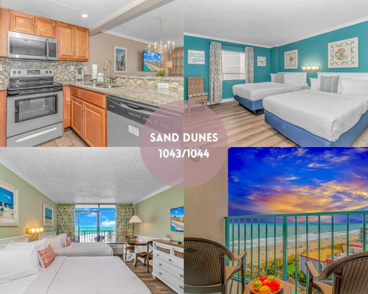 Gorgeous Oceanview Two Br! Two Condos! 1043 & 44 Sand Dunes - Myrtle Beach, SC