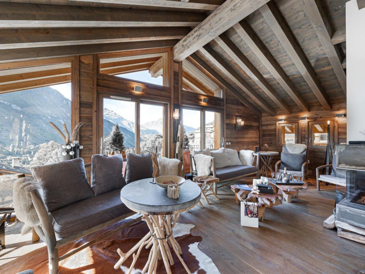 Le Chalet Piscine Vue Imprenable Chalet De Luxe - Trois Vallées