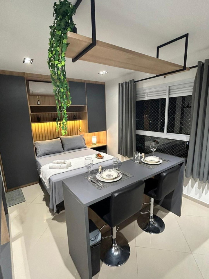 Studio 152 Novo, Completo Com Ar Condicionado E Muito Bem Decorado - Centro - Arujá