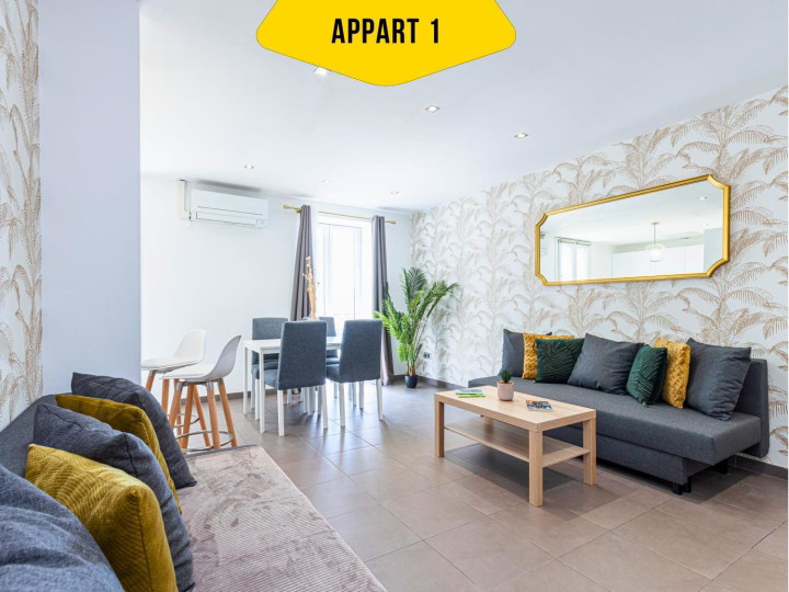 Casa Reine Jeanne- Ideal Groups & Family -Central Near Train Station - Parking - New&confort-ac - ibis Nice Centre Gare