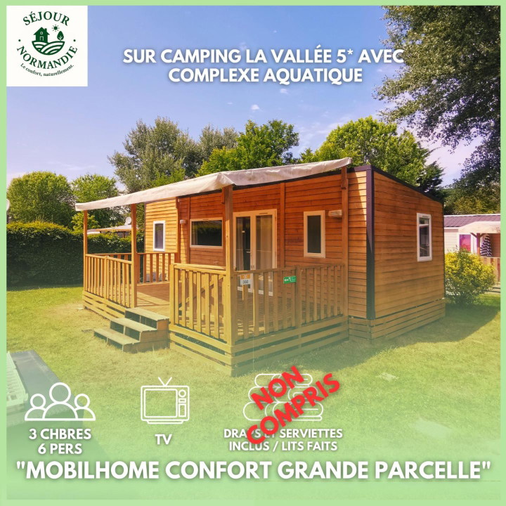 Houlgate - 360 - Mobilhome Confort 3 Chambres 6 Personnes Camping 5 éToiles - Houlgate