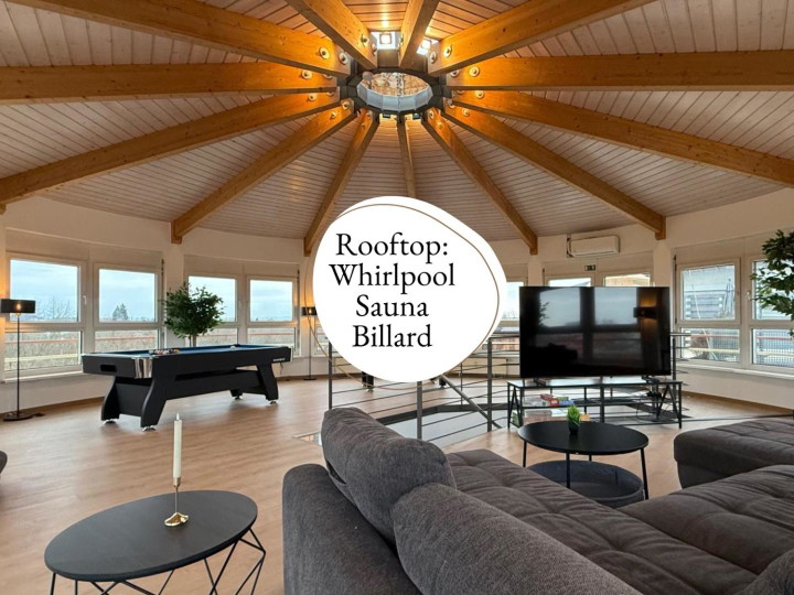 Panorama Penthouse Mit Dachterrasse - Sauna & Whirlpool - Karlsruhe