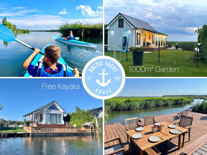 Baltic Waterfront Yacht House - Private Garden & Watersports Included - Swinemünde