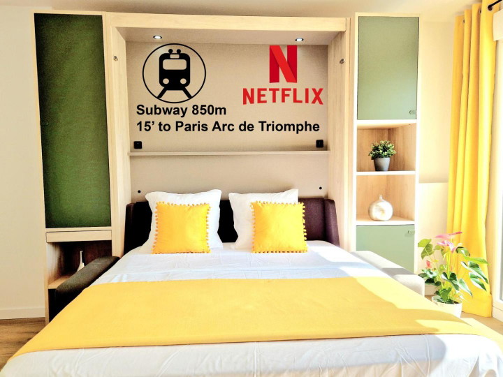 Stylish Stay Near Paris - 850m To Subway Rer A - With Floor Fan T1-4p - Sèvres