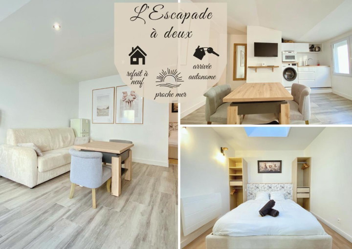 L'escapade à Deux - Charmant T2 Rénové - Parking - La Rochelle