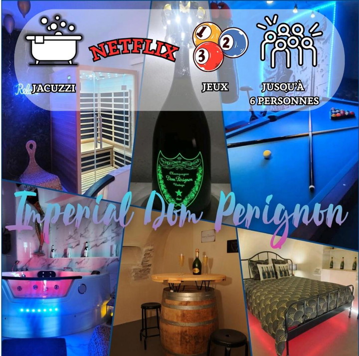Impérial Dom Pérignon, Wifi, Fraîcheur, Jacuzzi, Sauna, Billard, Sport - Épernay