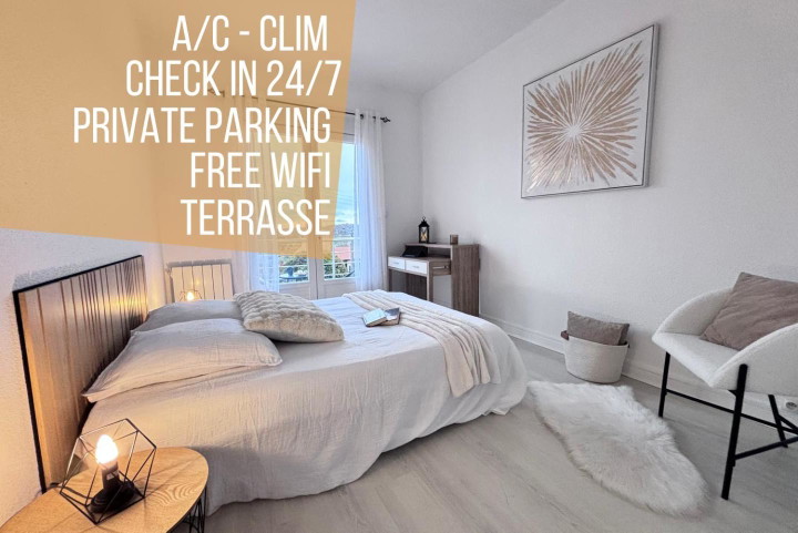 Nid Des Puys - 2 Chambres - Terrasse - Balcon - Parking - Clim - Châtel-Guyon
