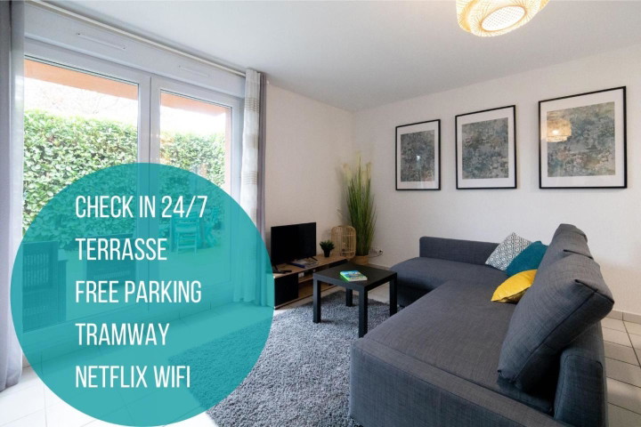 Hometimal Blagnac - T2 - Free Parking - Terrasse - Jardin - Cornebarrieu