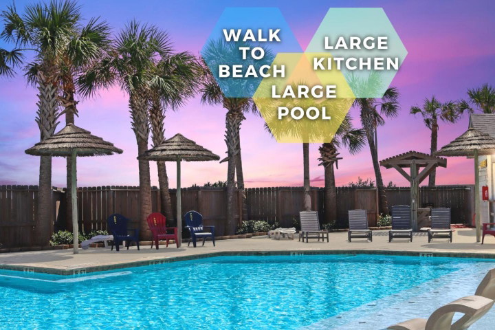 Large Pool • Beach Walkable • Beach Gear • Grill - North Padre Island, TX