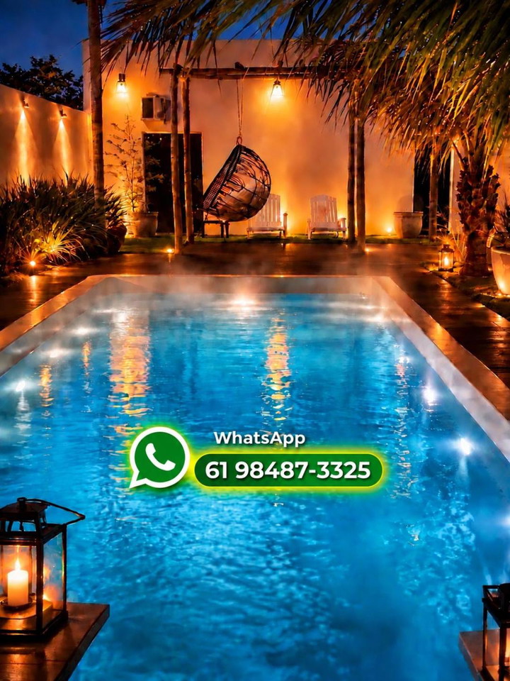 A Casa Piscina Quente Até 50 Graus Em Caldas Novas Com Sistema De Trocador De Calor E Com Sauna E Ofurô Super Quente, Paradisiaca Ll Com Roupa De Cama E Banho, Parcelamos Em Até 12x No Cartão De Crédito Sem Juros Aceitamos Pet - Caldas Novas