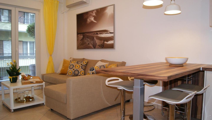 Sea-view Modern Apartment - 4 Guests - Kitchen - Thessaloniki