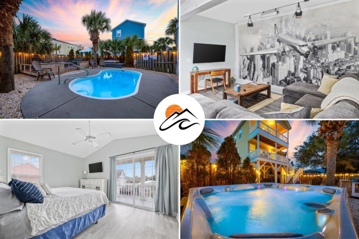 Big Bear Coastal Cabin | Pool + Hot Tub | Sleep 16 - South Carolina