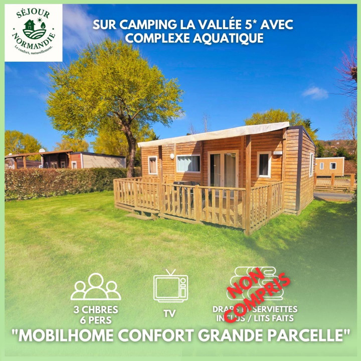 Séjour Normandie - Houlgate - Mobilhome Basic 3ch-6p Avec Tv - Camping 5 éToiles - H348 - Houlgate