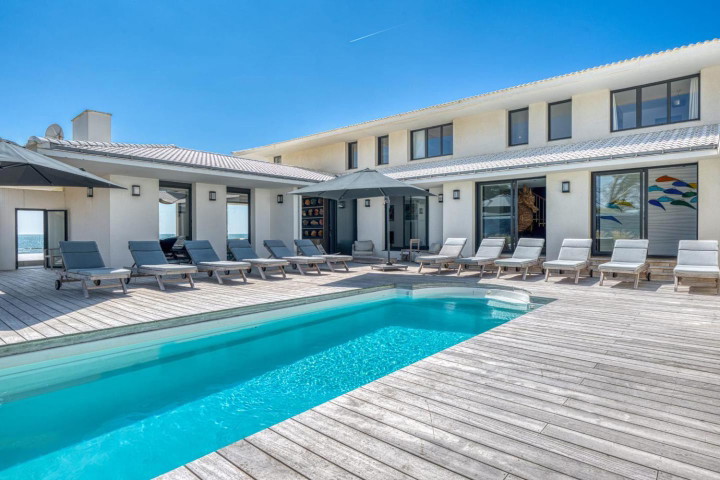 Villa Océans 5 Face Mer Piscine Jacuzzi Sauna 15 Pers - Brem-sur-Mer