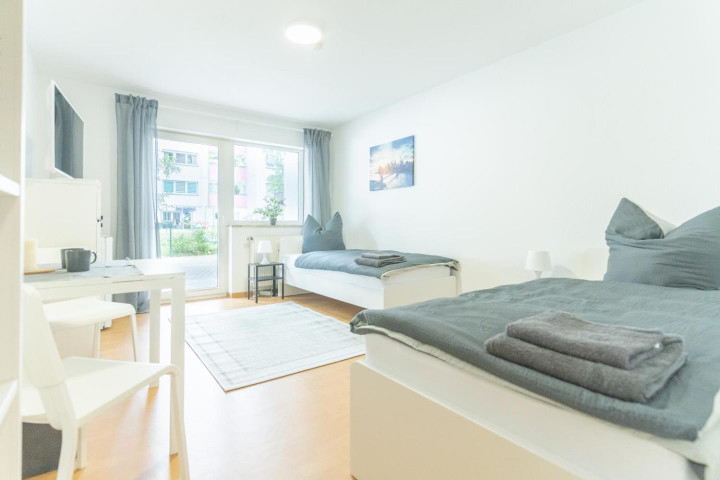 -Mrliving- Moderne Apartments Im Pohlheim-hausen, Einzelbetten, Smart-tv, Küche -Ph01, Ph02- - Giessen