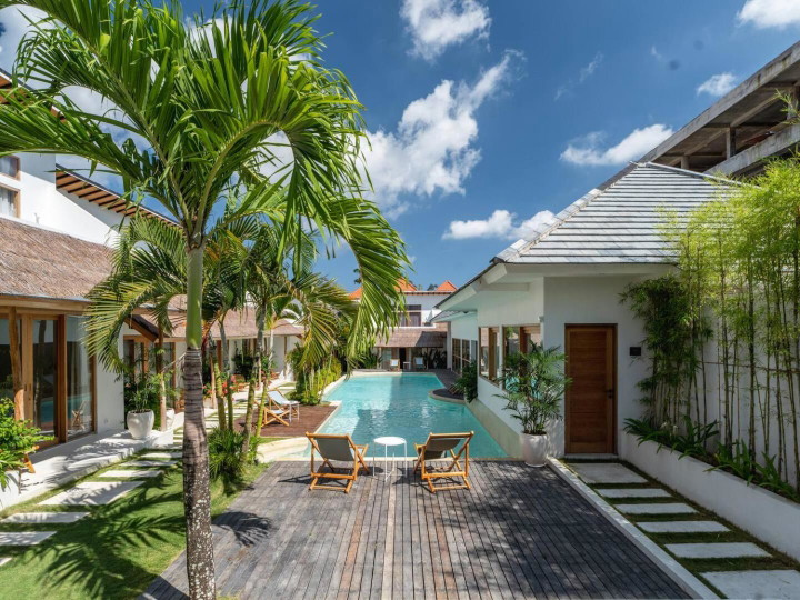 1br Tropical Apartment With Shared Pool In Berawa - Canggu