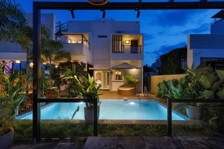 Casa Ibiza Pool Garden 1.2hr Koramangala - Hosur