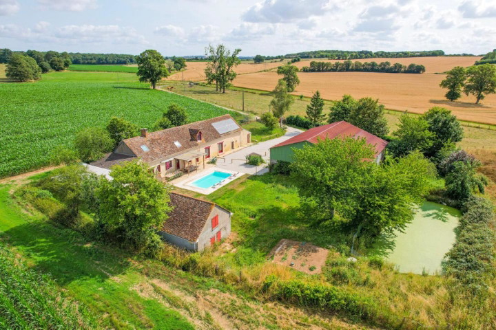 Crazy Villa Noé Michel 72 - Heated Pool - Basket - 2h Paris - 30p - Loire