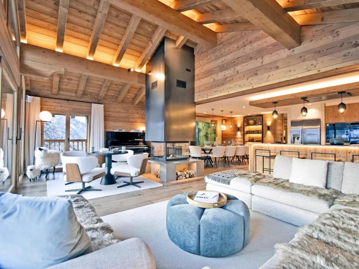Chalet Luxueux Avec Piscine Intérieure Et Sauna - 5 Chambres, 12 Pers., Proche Commerces Et Pistes - Saint-François-Longchamp