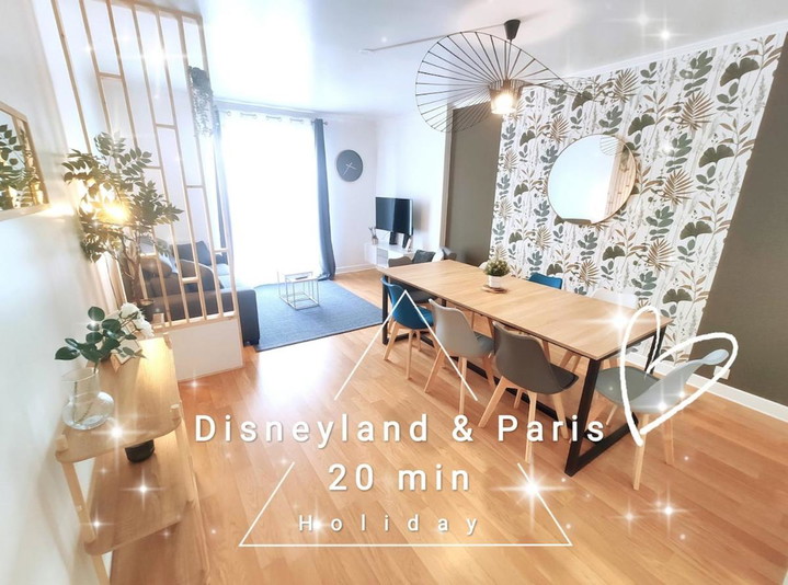 Disneyland - Paris 15 Min - Parking - 8 Personnes - Champs-sur-Marne
