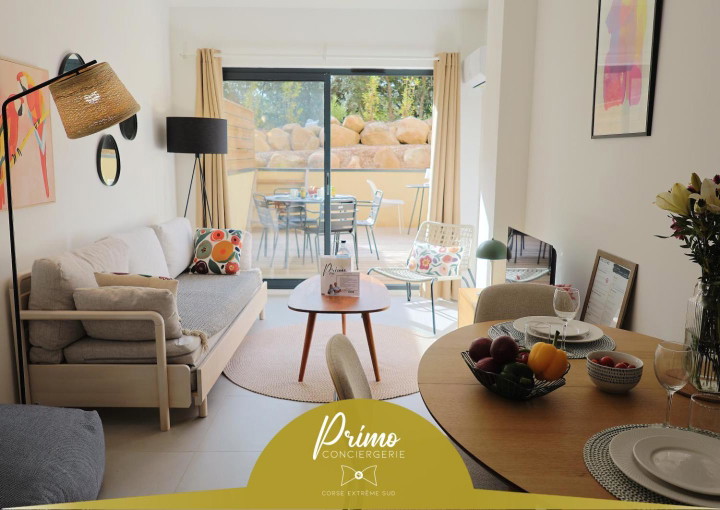 Filori - T2 Avec Piscine Chauffée Et Plage Privée - Pianottoli-Caldarello