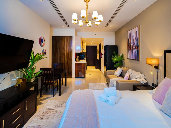 Cozy Studio With Burj Khalifa Views - Dubái