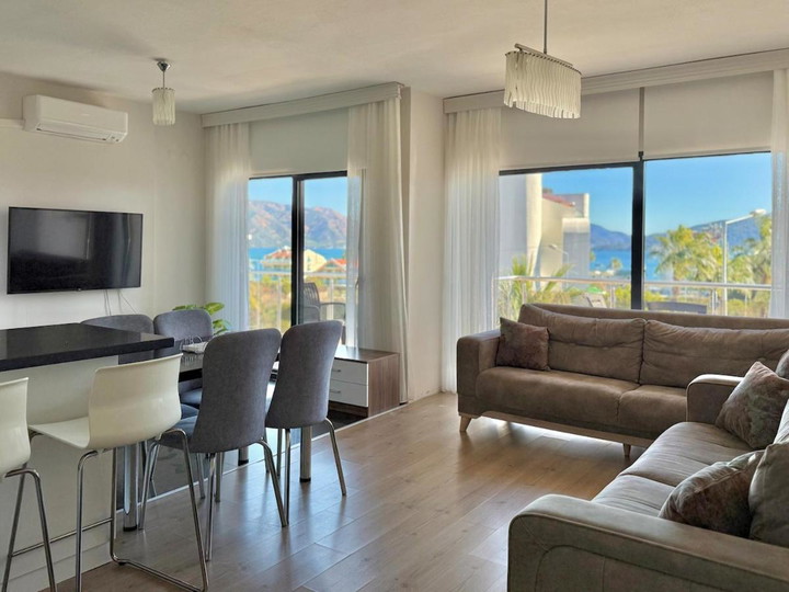 Deniz Manzaralı, Plaja 100 Metre, Luks Daire 3 - Marmaris
