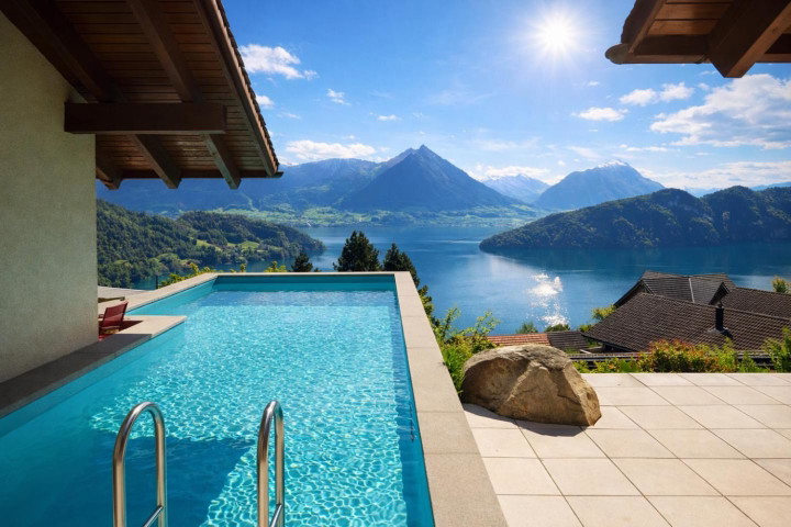 A&y Panorama Poolhouse - Hot Tub Lake Lucerne - Zug