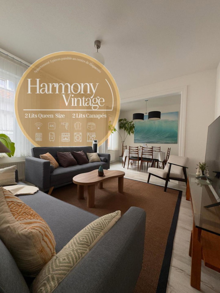 Harmony Vintage - Quartier Calme - Centre-ville Haguenau - Gare 3 Min - Bischwiller