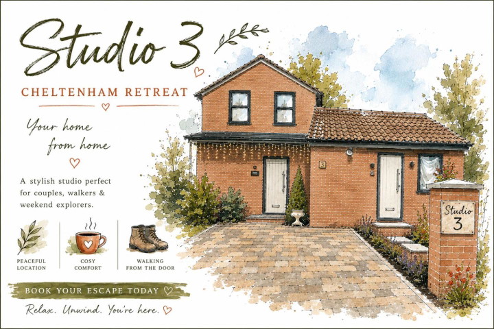 The Studio 3a- Stylish Apartment Central To Hospital And Racecourse - Cheltenham