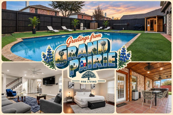 Sophisticated 5br 2,5ba Holiday Villa - Pool Sauna Hot Tub - Arlington, TX