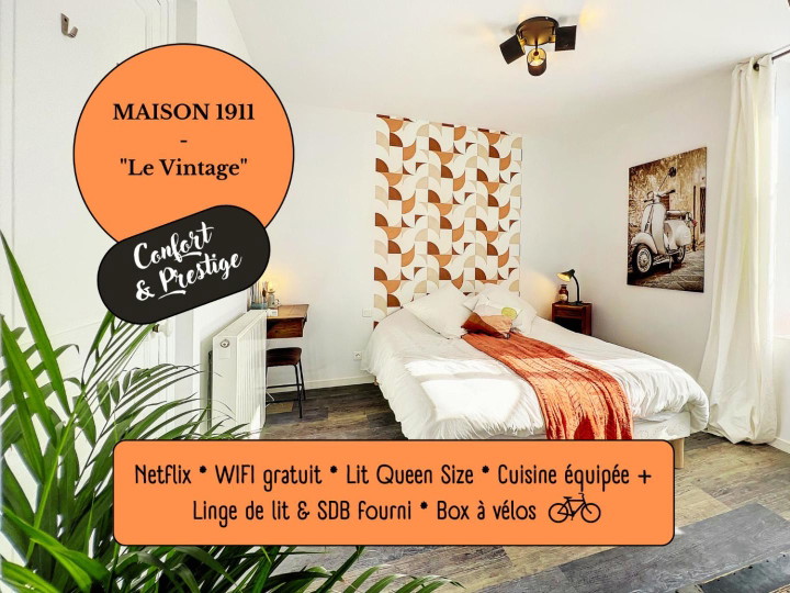 Studio Le Vintage - Maison 1911 - Confort & Prestige - Gien