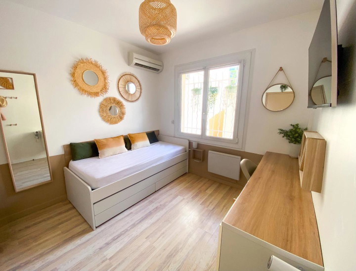 Chambre Climatisée 2 Lits - Proche Centre Tramway - Castelnau-le-Lez