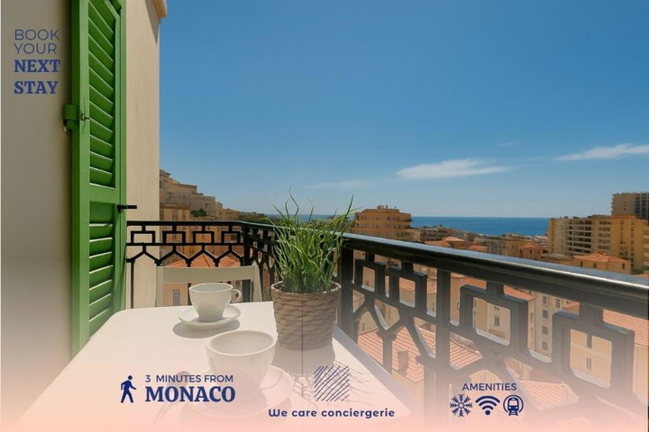 One Bedroom Appartment Nice View Near Monaco - Menton