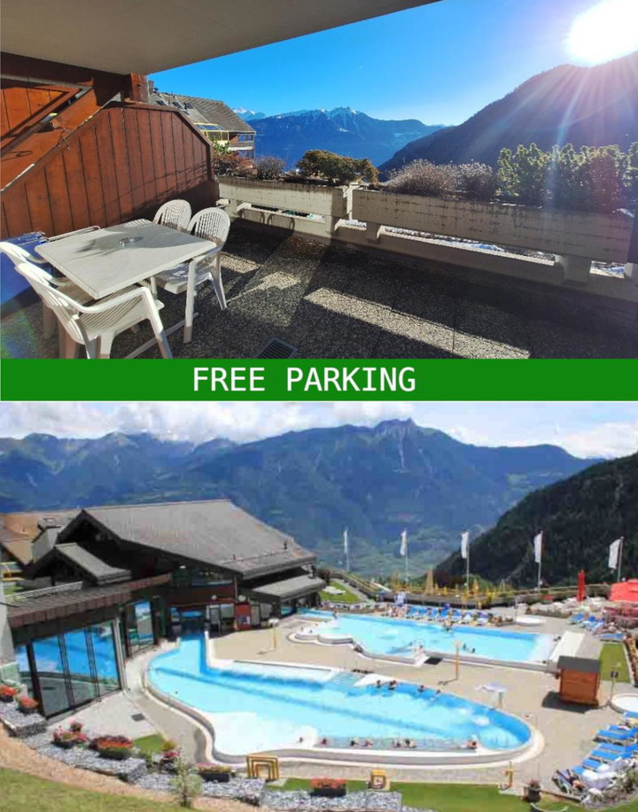Centre Thermal - Studio Sud Avec Grande Terrasse - La Tzoumaz