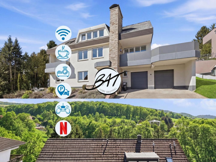 Bat Home Solutions Trierweiler - Alles Was Ein Hotel Nicht Bietet - 5 Apartments 40 Bis 120 Qm Für Bis Zu 29 Personen - 5-raum-apartment Barrierefrei - 60 Qm Balkon Mit Blick Bis Luxemburg - Einzeln Bis Komplett Buchbar - 3 Min Zur A64 - Echternach
