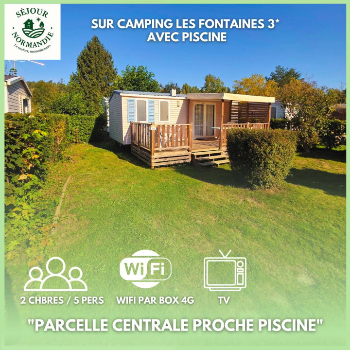 Séjour Normandie - Mobilhome Premium 2ch-5p Avec Clim-wifi-tv Dans L'eure - 163 - Normandie