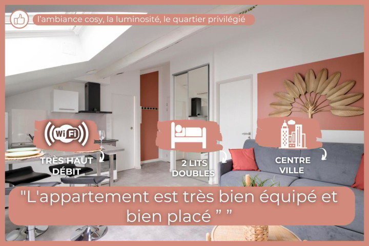 L'estèque - 4 Pers- Hyper Centre-wifi - Bourg-en-Bresse