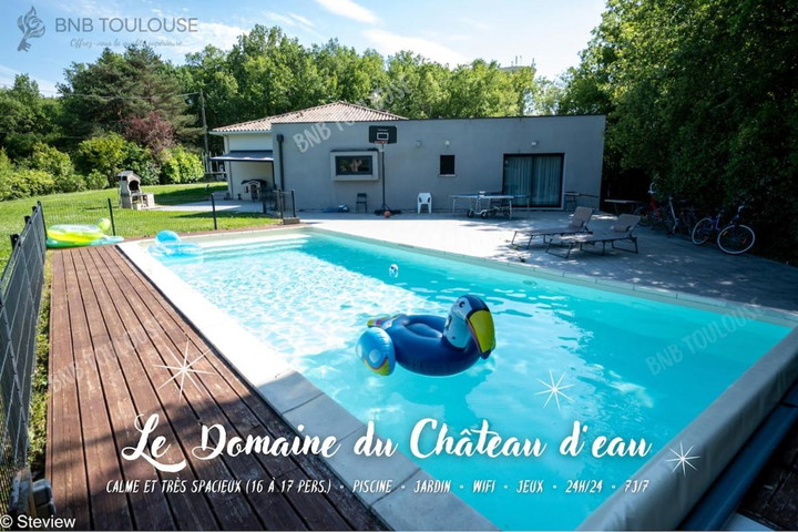 Orbis - "Domaine Du Château D'eau" - Villa 12 Personnes Et Dépendance 5 Personnes - Piscine - Jeux - Clim - Wifi - Parking - Saint-Alban, France