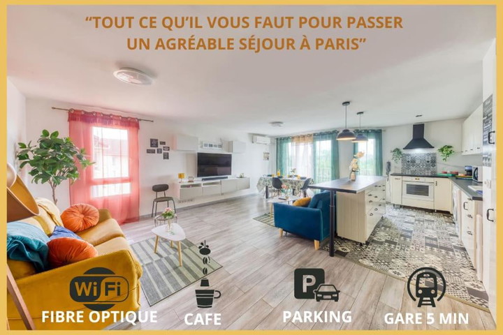 Paris Family & Friends - Gare à 5 Minutes - Parking - Aulnay-sous-Bois