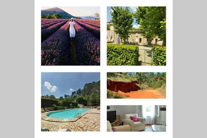 Appartement De Charme Au Calme Avec Piscine, Au Pied Du Colorado Provençal, Cœur Du Luberon - Villars