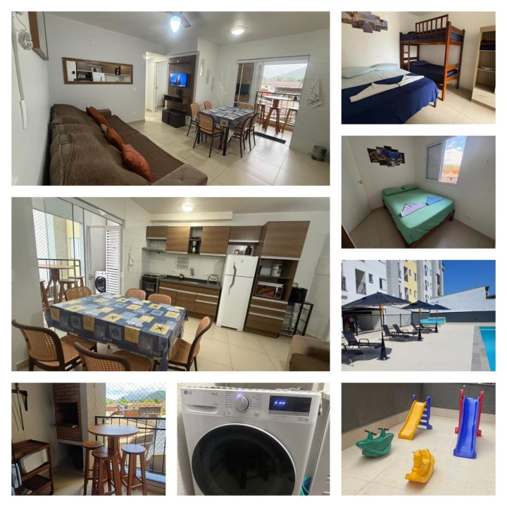 Lindo Ap - Centro- Piscina, Churrasqueira Gourmet, Maquina Lava E Seca E Wifi Roupas Cama - Ubatuba